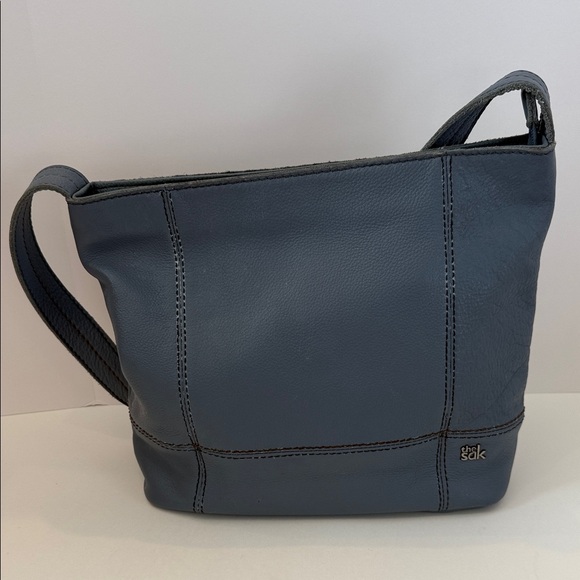 The Sak | Bags | The Sak 0 Leather Blue Crossbody Shoulder Bag Zip Top ...